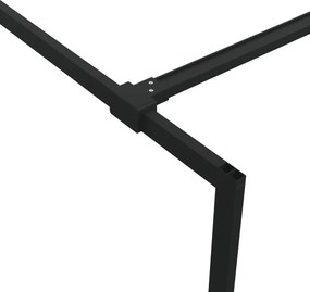 Sprchová zástěna walk-in černá 80 x 195 cm čiré ESG sklo 152145