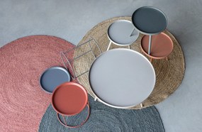 WOOOD Kovový odkládací stolek IVAR šedý malý 375445-A
