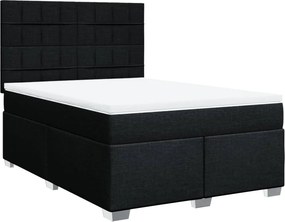 Box spring postel s matrací černá 140 x 190 cm textil 3290485