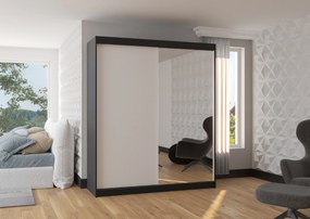 ADRK Furniture Posuvná skříň s zrcadlem VIKI 180 ADRK-SW-VIK-BW-180