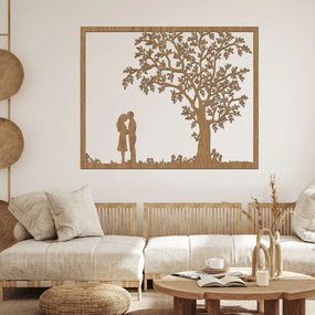 dřevo života Dřevěný strom na zeď SOUZNĚNÍ Rozměry (cm): 60x48, Barevný vzor: Horský dub
