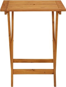Skládací zahradní stolek 60 x 60 x 75 cm masivní akáciové dřevo 313595