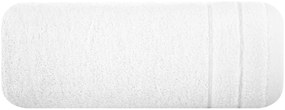 Klasický bílý ručník Damla s jemným pásem 30x50 cm Rozměr: 50 x 90 cm