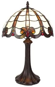 Stolní lampa Tiffany ART DECO Clayre &amp; Eef 5LL-6239
