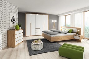 Moderní manželská postel s nočními stolky Xelo Zvolte možnost: dodat bez roštu