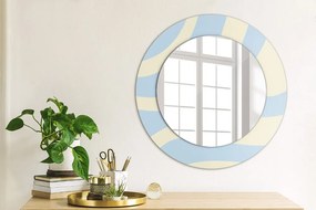 Kulaté dekorativní zrcadlo Abstraktní tvar fi 50 cm