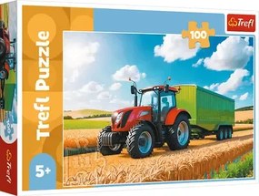 TREFL Puzzle Zemědělská technika / 100 dílků / 41 x 27,5 cm / věk 5+