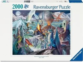 RAVENSBURGER Puzzle Říše draků / 2000 dílků / od 14 let