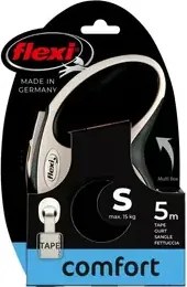 Flexi Comfort S pásek 5m černé / Vodítko