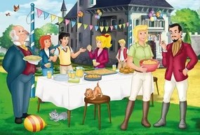 SCHMIDT Puzzle BibiTina 4v1 v plechovém kufříku / 2x 100 a 2x 150 dílk