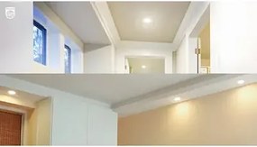 Philips Diamond bílá / Podhledové LED svítidlo / 1x3,5W / 315lm / 4000