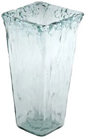 San Miguel VIDRIOS SAN MIGUEL !RECYCLED GLASS! Váza z recyklovaného skla "PANDORA "AUTHENTIC", průhledná , 16 x 33 cm