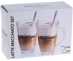 Sada sklenic s ouškem na Latte Macchiato 300 ml, 2 ks