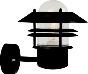 NOR 25011003 Venkovní nástěnné svítidlo Blokhus 1x60W E27 černá čirá - NORDLUX