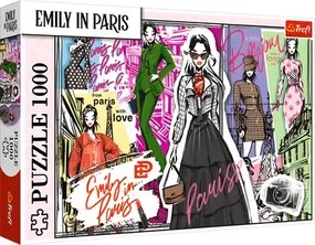 TREFL Puzzle Emily in Paris: Módní inspirace / 1000 dílků / 68,3 x 48