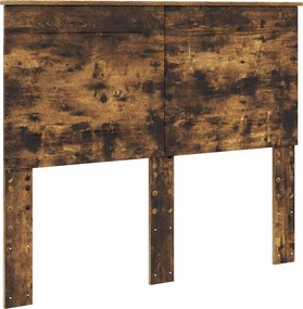 Rám postele s čelo Kouřový dub 120 x 200 cm Kompozitní dřevo 3409680