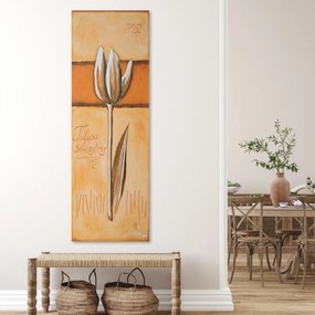 Obraz na plátně Květ tulipánu Akvarel - 50x150 cm