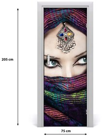 Fototapeta na dveře indická žena 75x205 cm