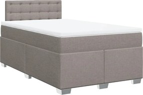 Box spring postel s matrací taupe 120x200 cm textil 3285873