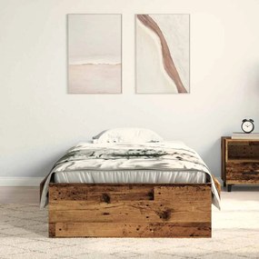 Rám postele Staré dřevo 90 x 200 cm Kompozitní dřevo 3333987