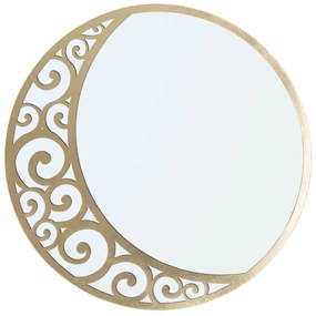 Zlaté nástěnné zrcadlo Mauro Ferretti Astra, 72x1 cm