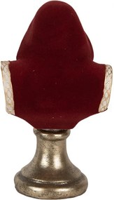 Červená vánoční dekorace busta Santa Claus - 9*7*15 cm