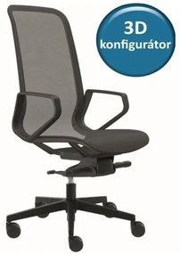 Kancelářská židle EMPIRE 4 ŠEF - nosnost 130 kg - barva černá - 3D5203