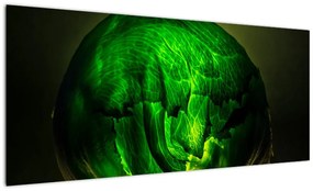Zelená moderní abstrakce (100x40cm)