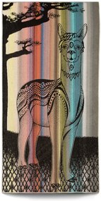 Plážová osuška Veba ZARA Africké léto lama II. Velikost: 75x150 cm