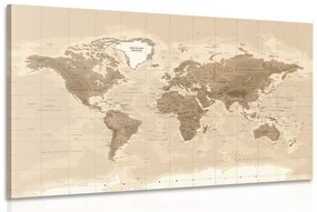 Obraz nádherná vintage mapa světa