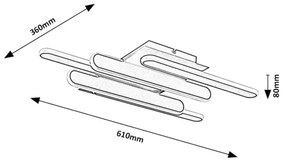Rabalux 71050 - LED Stropní svítidlo SINDRI LED/36W/230V