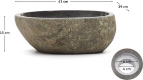 Bílé keramické kulaté umyvadlo ø 36 cm Ovara – Kave Home