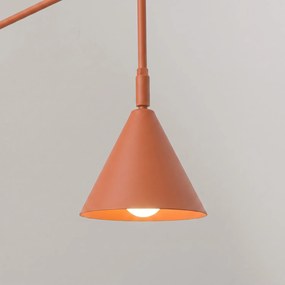 Sollux Lighting Nástěnné svítidlo NOX 1 okrově červené s vypínačem