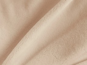 Benlemi Jednolůžkové prostěradlo z mikroplyše Zvolte barvu: Krémová, Zvolte rozměr: 90 x 180 cm