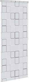 Sprchová roleta 100 x 240 cm čtvercový vzor 142848