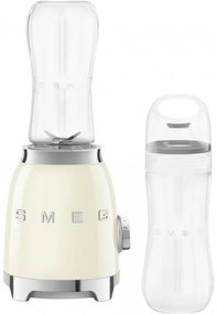 Stolní smoothie mixér Smeg 50's style PBF01CREU / 300 W / 2 x 600 ml / krémová