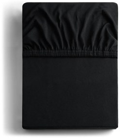 Bavlněné jersey prostěradlo s gumou DecoKing Amber černé