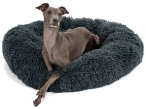 PuppyJoy PuppyJoy, kulatý pelíšek pro psy 80cm PJ-003, velikost M, tmavě šedá, HOM-50063