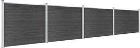 Set plotového dílce WPC 699 x 146 cm šedý 3070457