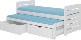 ADRK Furniture Postel dvojitá s matracemi TOMI 200x90 CH-Tom-W-206+M-E461