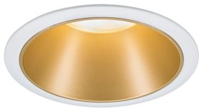 Paulmann 93405 Cole Coin, bodovka v bílo-zlaté úpravě, 1x6W LED 2700K tříkrokové stmívání, prům. 8,8cm, IP44