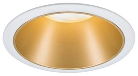 Paulmann 93405 LED Cole, bodovka v bílo-zlaté úpravě, 1x6,5W LED 2700K tříkrokové stmívání, prům. 8,8cm, IP44