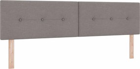 Postel s boxspringem s čelo Taupe 180 x 200 cm textil 3338710