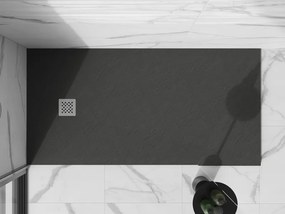 Mexen Stone+ obdélníková kompozitová sprchová vanička 200 x 90 cm, antracit - 44719020