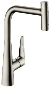 Hansgrohe Talis M51 - Dřezová baterie M5117-H300 s výsuvnou sprškou, sBOX, vzhled nerezu 73867800