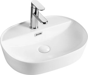 Mereo, Mereo Umyvadlo na desku s přepadem, Lota, 500x380x150 mm, oválné, keramické, MER-UC503815