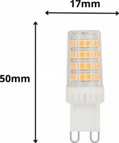 LED žárovka G9 5W 4000K 480lm - neutrální bílá