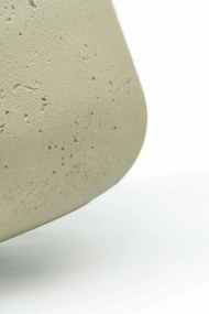 Kulatý květináč CHICO, sklolaminát, průměr 50 x výška 60  cm, krémový
