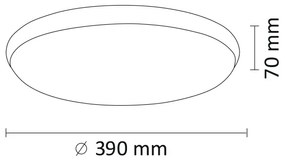 LED Stropní svítidlo KERN LED/24W/230V černá