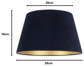 Duolla - Stínidlo k stolní lampě CONE M E27 pr. 28 cm modrá